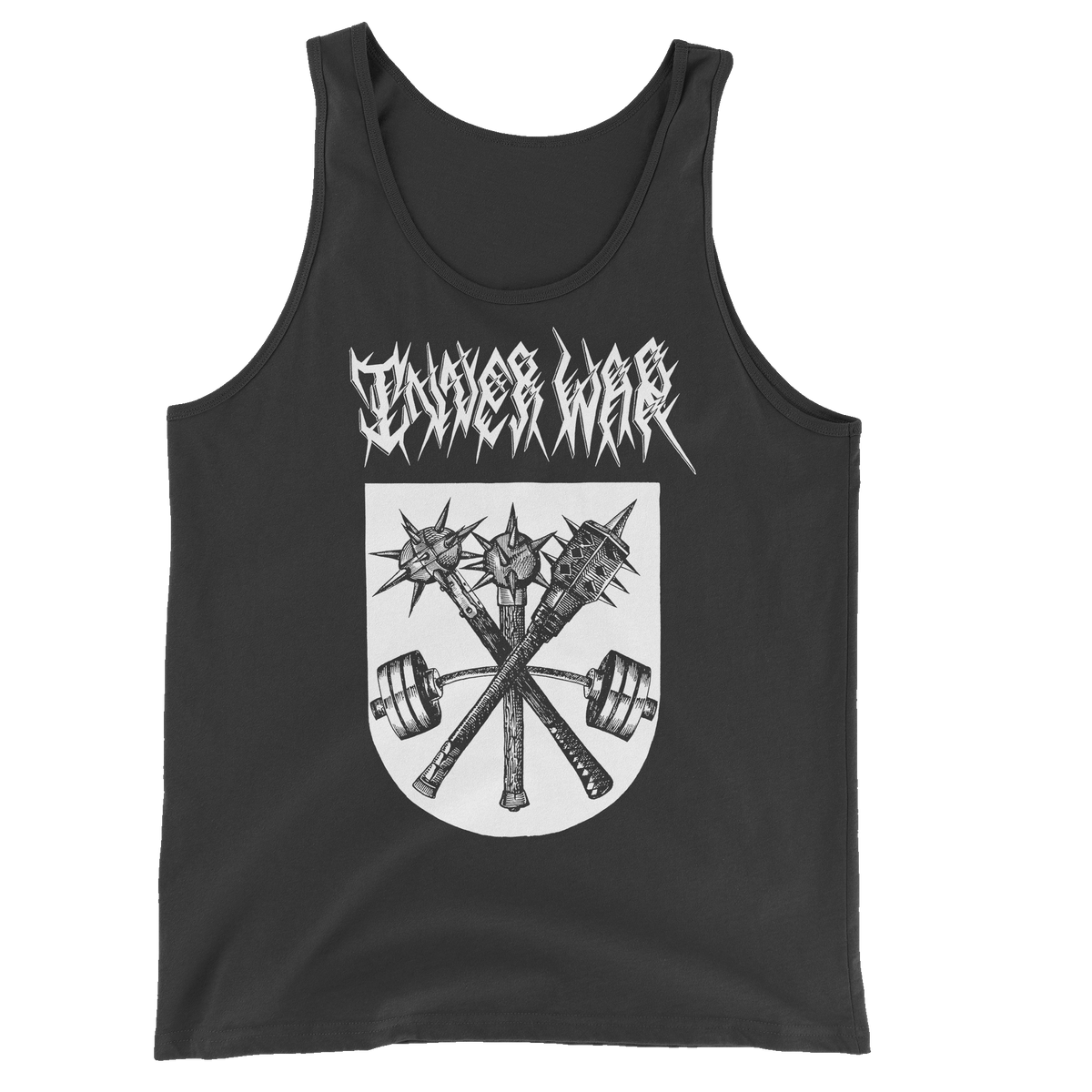 Warhead Art × Inner War Strength Collab: Weapons of War Black Gym Tank ...